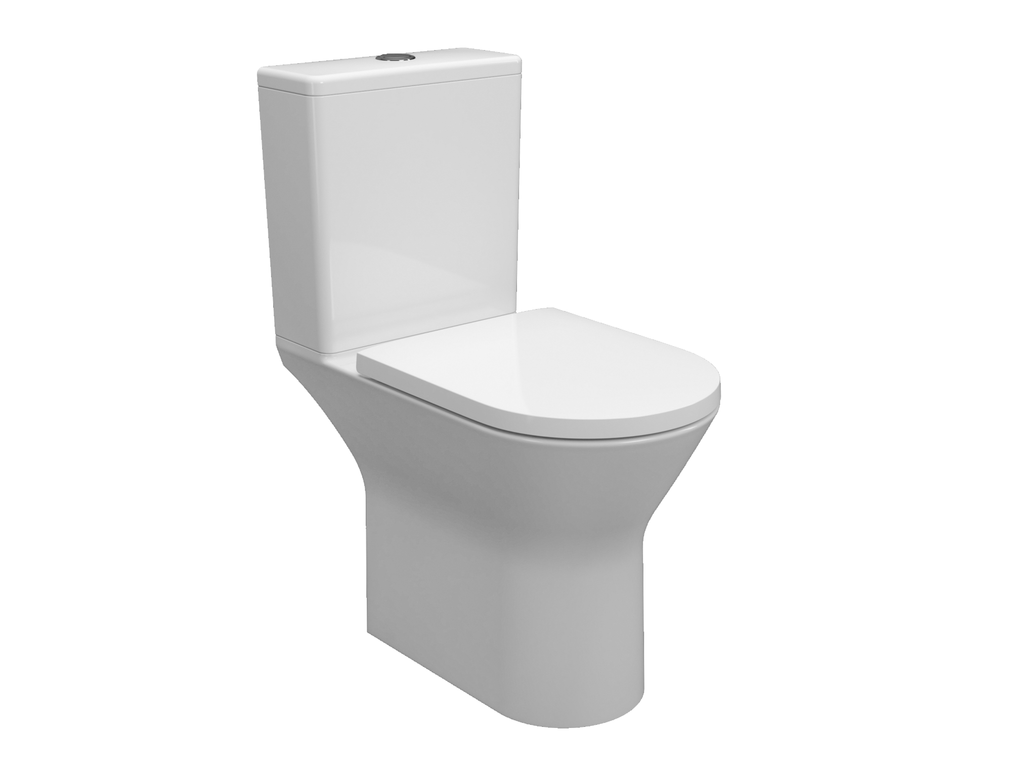 d3 Round Open Back Close Coupled Pan - Dilusso